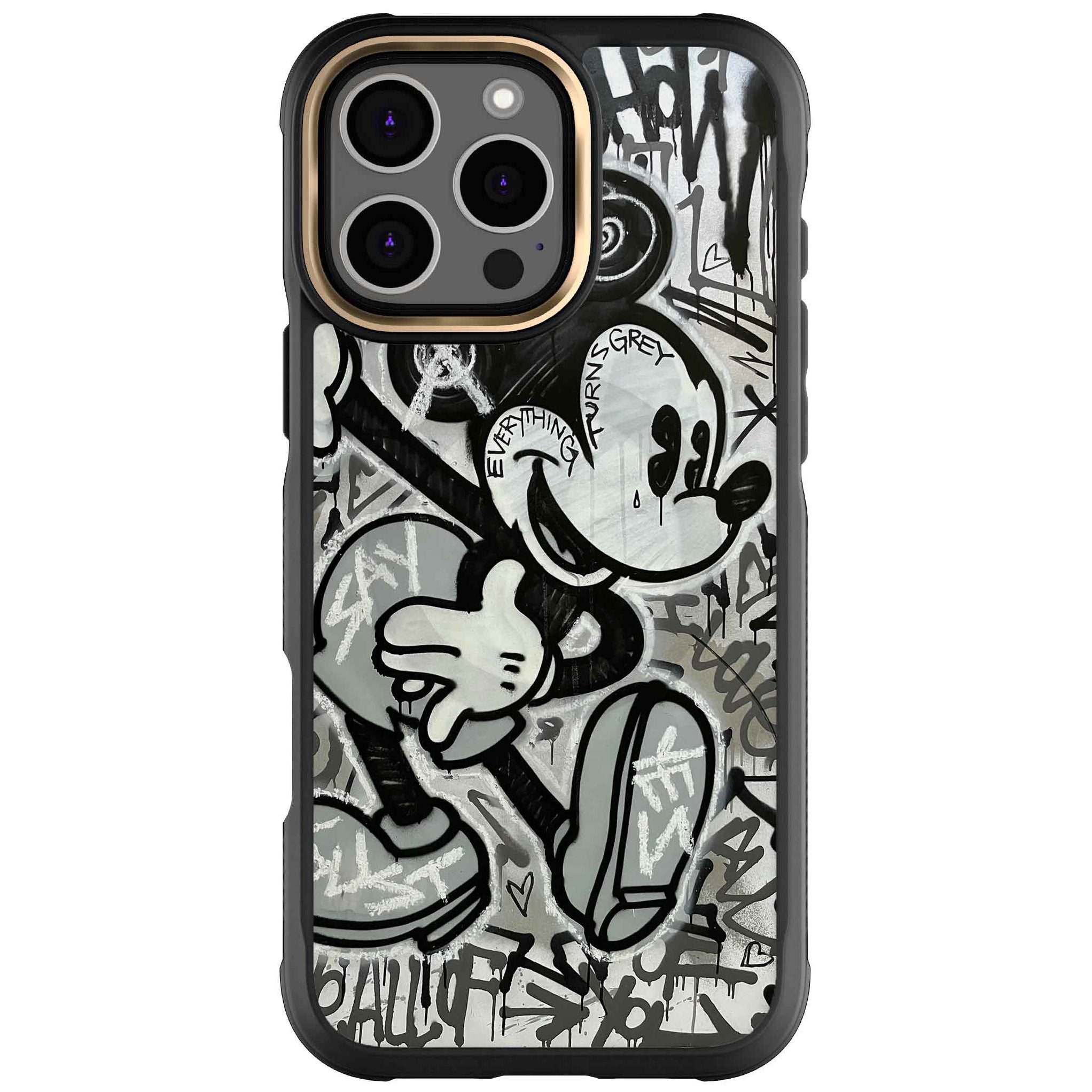 Mickey Mouse Everything Turns Grey — COVERT Collab Artwork Case — GHOSTEK