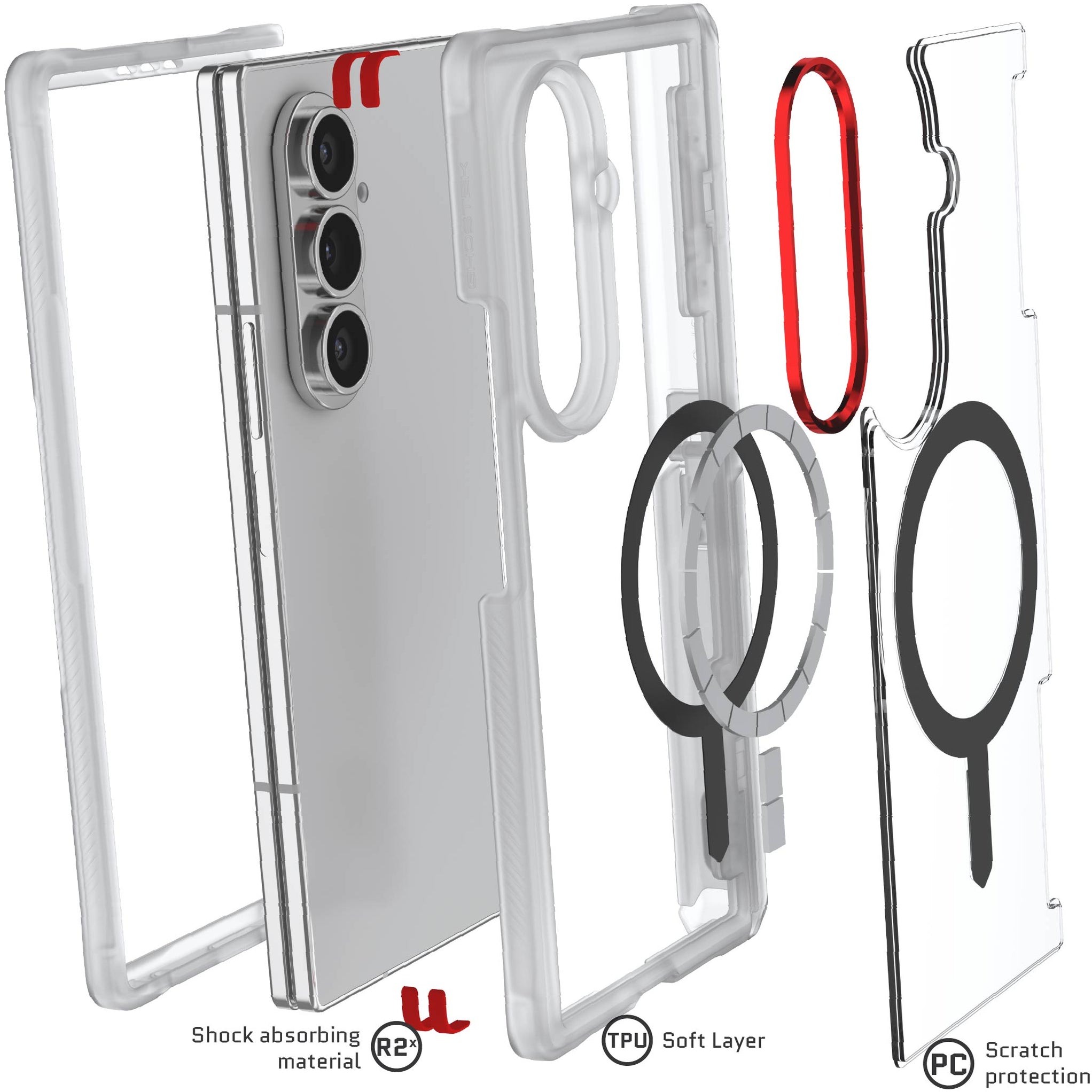 Galaxy Z Fold 7 Case with MagSafe and Kickstand — GHOSTEK