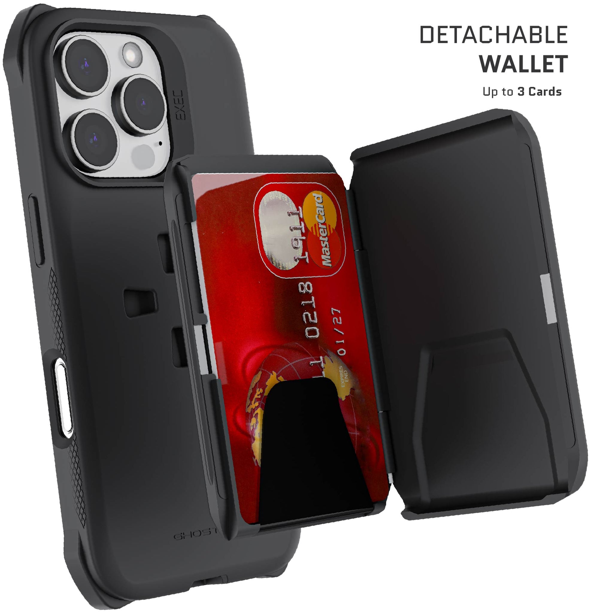 MagSafe iPhone 16 Pro / Max Wallet Case Card Holder — GHOSTEK