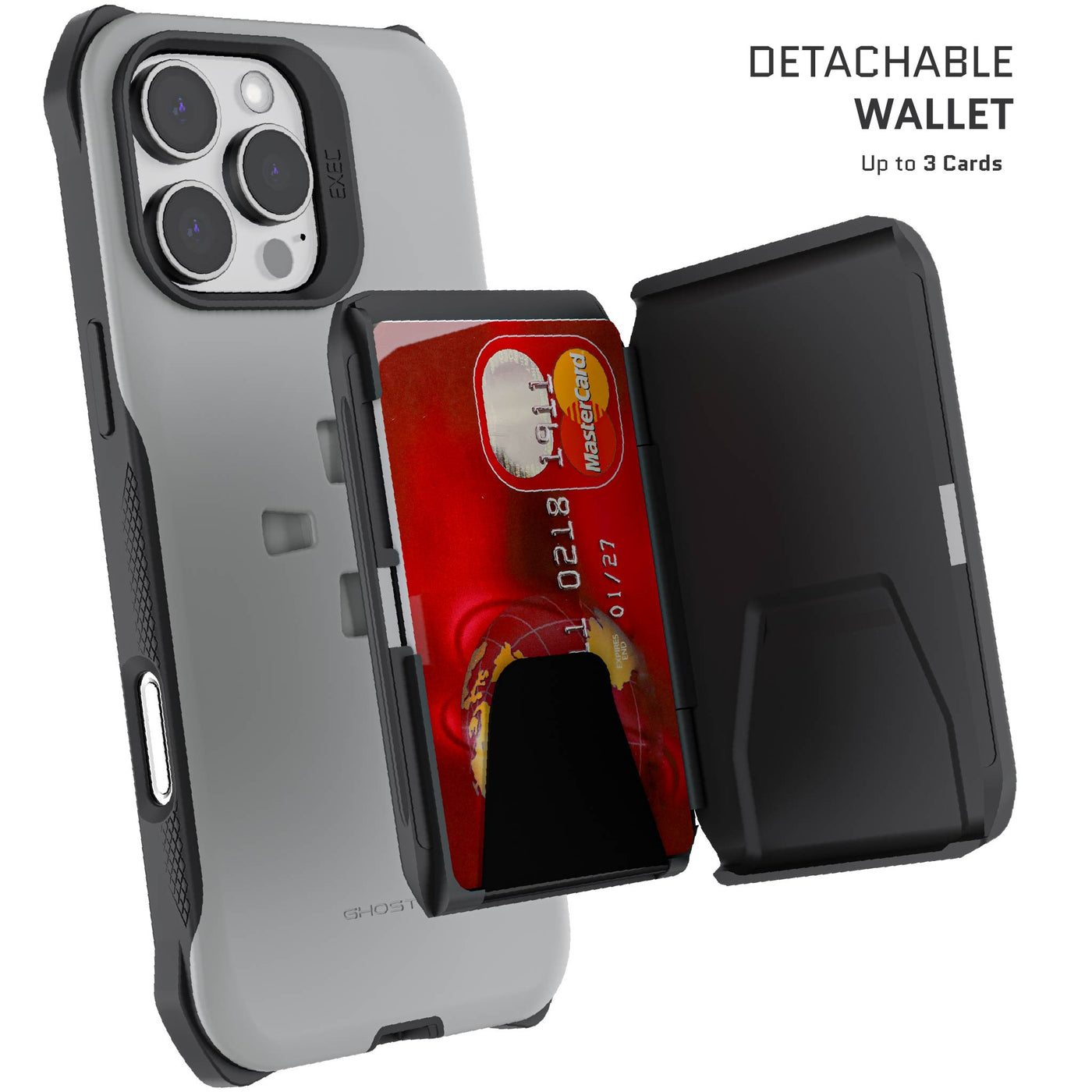 MagSafe iPhone 16 Pro / Max Wallet Case Card Holder — GHOSTEK