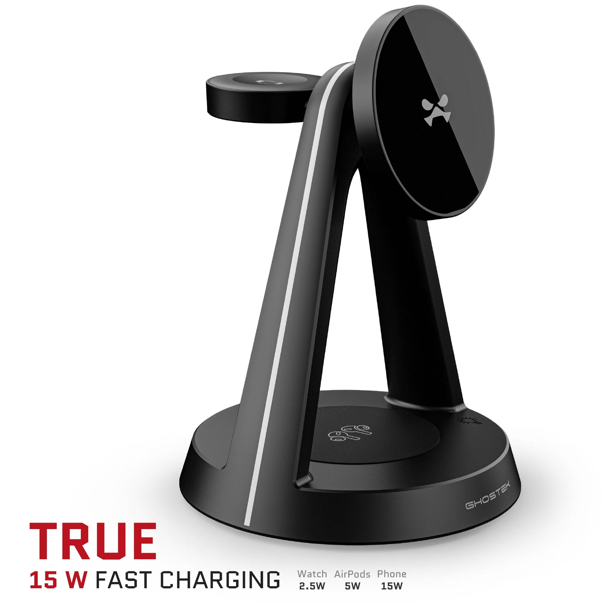 NRGtower 3-in-1 MagSafe Wireless Charging Station — GHOSTEK